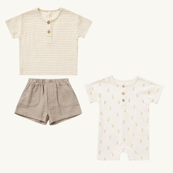 Quincy Mae | Matching Sets | Nwt Quincy Mae Organic Lemon Summer Bundle ...